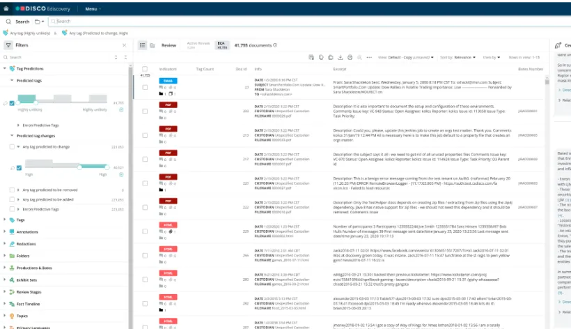 DISCO: Ediscovery & Litigation Hold Software